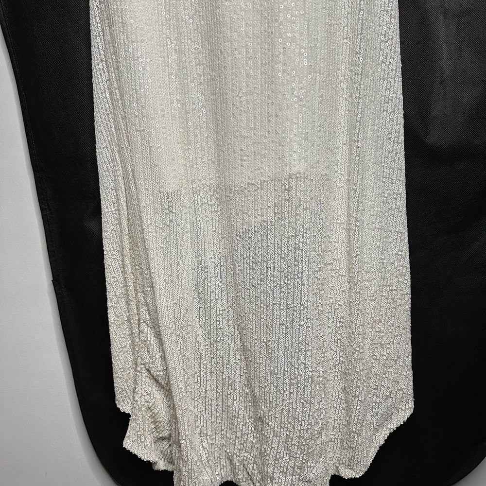 White Mermaid Evening Gown - Gem